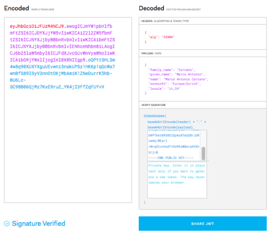 JSON Web Token - JWS JWT JWE with practical examples
